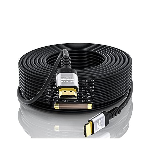 -/25M/Soonsoonic 4K HDMI Cable・Size:25M・?hdmi 長い ケーブルhdmi ケーブル 25m，サポート4K 60Hz（4：2：0）/ 4K 30Hz 1080P 60Hz（4：4：4），下位互換性のあ...