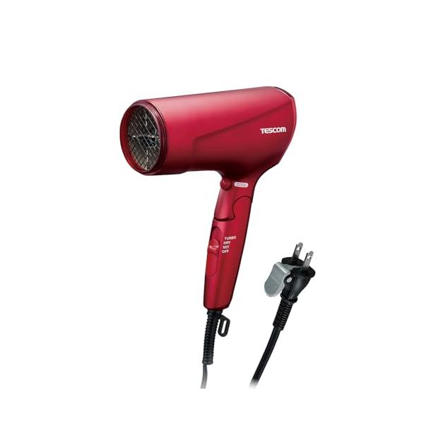 レッド/-/TD570A-R・Color:レッド・パッケージ個数:1・テスコム 速乾 Speedomシリーズ史上最軽量※2 ※2:2024年4月、テスコムのSpeedomシリーズのドライヤーにおいて・大風量×大風圧×ハイパワーのベストバラン...