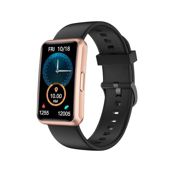 ブラックゴールド/-/5060936621163・Color:ブラックゴールド・『スマホ・接続アプリ不要?1.47インチタッチスクリーン』 「HUAKUA S2」は、スマホとの接続やアプリを必要としないスマートウォッチです。 時刻と日付は時...