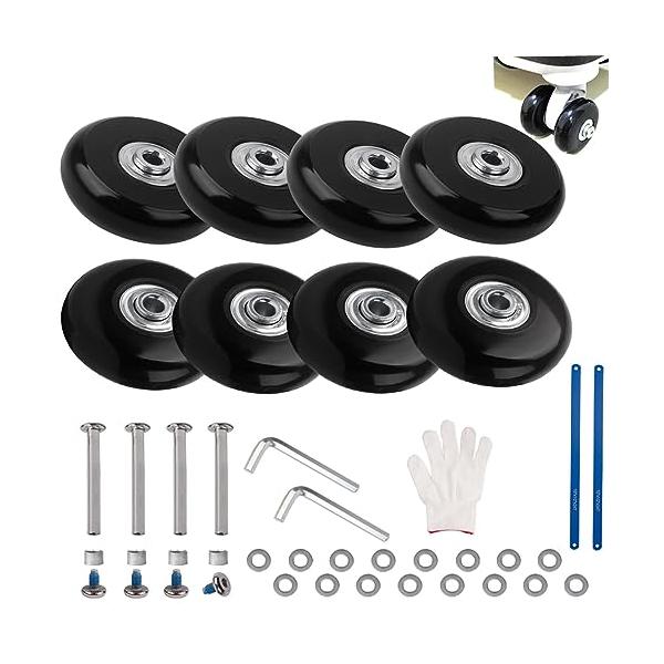 ・ 50mm*14mm ・・Size:50mm*14mm・ダブルホイール用設計:本修理キットは14mmダブルホイールキャスター用に設計されており、輪外径50mm、輪幅14mm、軸受部幅21mm、輪中心軸孔径6mmです。購入前に必ずキャスター...