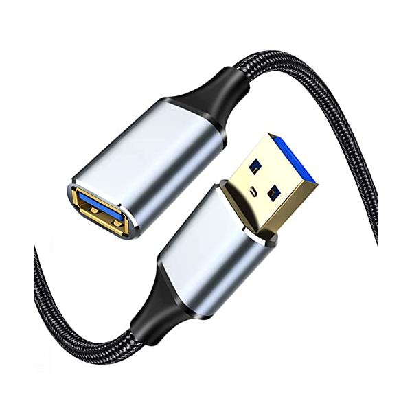 -/0.5M/TRkin・?最大5 Gbpsデータ伝送このUSB 3.0型A雄型A雌延長ケーブルはUSB 3.0標準を採用し、低速USBデバイスのために設計され、伝送速度は5 Gbpsに達することができ、USB 2.0標準より10倍速く、数...