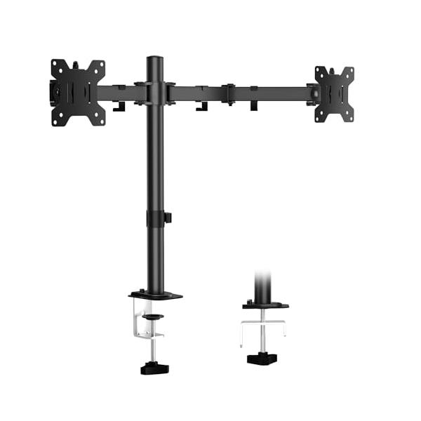 デュアルモニターアーム-/-/MA12・Style:デュアルモニターアーム・製品仕様：対応モニターサイズ：13〜27インチ　X　2台　、本体の高さ：42.5CM　アーム長さ：43CM、耐荷重：8KG　VESAサイズ：7.5CM*7.5CMと...