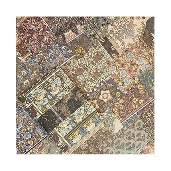 プラント赤褐色/-/-・Style:プラント・?油絵風の鮮やかな配色がポイントのデザインペーパーです。どのパターンのデザインも素敵です。豊富な50デザインですし、大容量の100枚入りです♪・?内容：一冊セット、100枚入り（50デザイン×各...