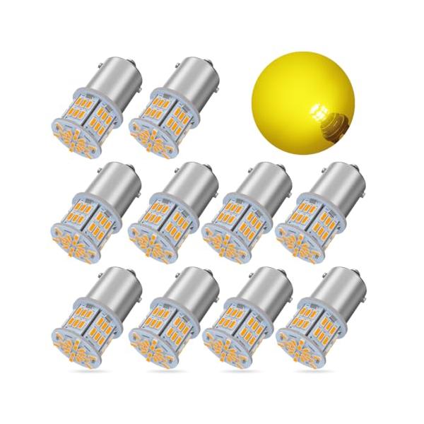 イエロー/-/-・Color:イエロー・パッケージ個数:10・24V S25 LEDシングル DC24V大型車/ボートに適用。定電流回路搭載なので、車両電圧の変化に影響されず、安定した点灯を持続します。『ご注意：12V自動車とバイク使用不可...