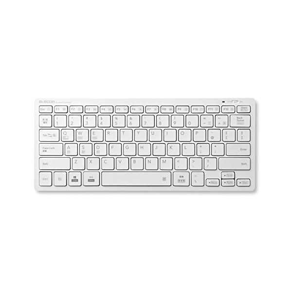 パンタグラフホワイト/-/TK-FBP102WH・パッケージ個数:1・詳しくは「商品の仕様」「商品の説明」をご確認ください。・持ち運びに便利な最薄部が6.5mm、重さが264gの薄型軽量Bluetooth(R)パンタグラフミニキーボードです...