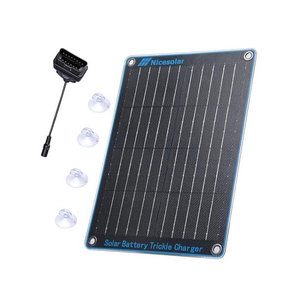 -/10W-OBDII/10W-OBDII・OBDIIユニバーサルインターフェイスNicesolarソーラートリクル充電器はOBDIIユニバーサルインターフェイスを採用し、市場のほとんどの車種と互換性があります。OBDIIは、車のキースイッ...