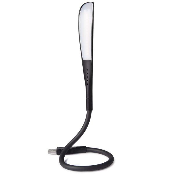 Usb 給電・3段階調光  ・パソコンのUSBに挿すだけで簡単に使用できます。任意の方向へ曲げて角度調整ができます。・USB給電式、USBケーブルでパソコンや携帯用電源に接続だけで使用でき、省エネで使用便利なUSBライトです。・14個の高品...