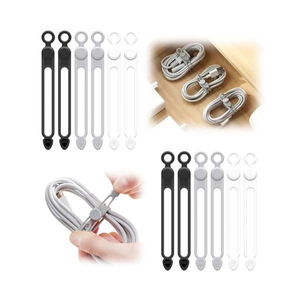 黒・灰・白/18本/-・Color:黒・灰・白Size:18本・パッケージ個数:1・丸い穴・使用しやすいケーブルバンドは丸い穴で設計されており、さまざまなケーブルを簡単に保管できます。さらに、バックルのデザインにより、結束バンドは簡単に開閉...