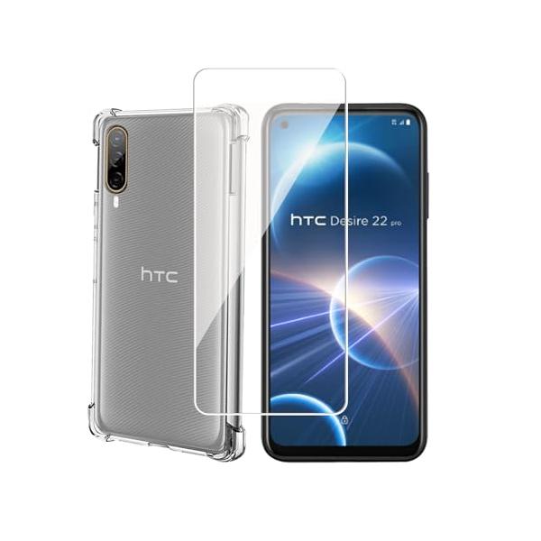 透明/D22 1+1 T/-・Size:D22 1+1 T・対応機種HTC Desire 22 pro 専用 ケース + ガラスフィルム。・全透明・黄変防止ケースは透き通った99％高い透明度を誇り、驚きほどの透明感、美しさをしっかりキープ、...