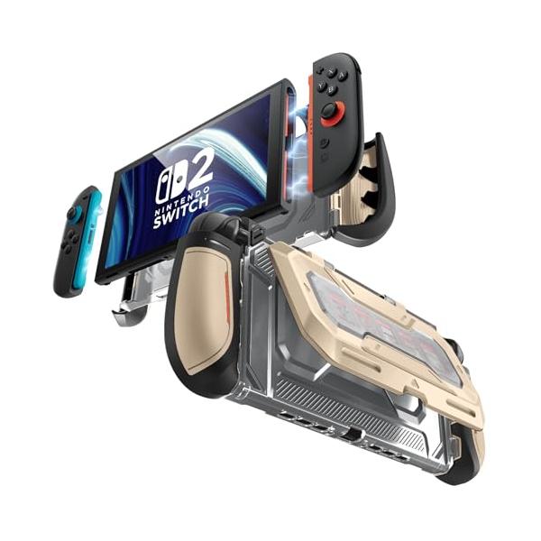 Titanゴールド/-/MBA-Switch2025-Titan・Color:ゴールド・対応機種：Nintendo Switch 2 （2025用 ）専用・[便利なデザイン:ケースを取り外す必要がなく、完璧なドック互換性のために設計された当...