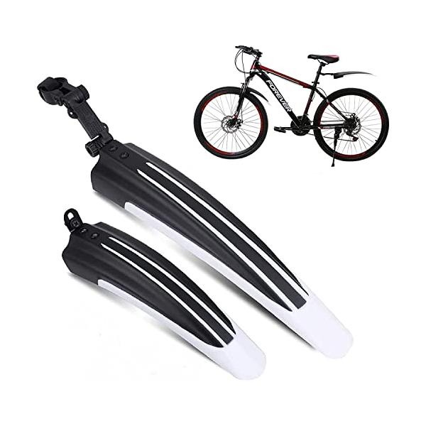 サイクリングホワイト/29cm×7cm×6.8cm（前輪用）/54cm×6.5cm×5.4cm（後輪用）/-・Color:ホワイト・パッケージ個数:1・??耐久性 - 超耐圧力 PVC 素材を採用して、強度と柔軟性が高いの自転車泥除けです。...