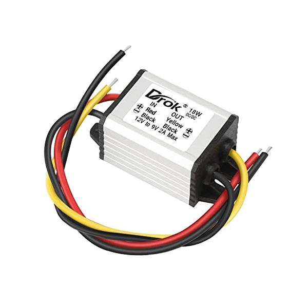 降圧・ 12V~9V 2A ・・Size:12V~9V 2A・同期整流技術を使用し、高い変換効率と安定した性能を備えています。 入力は出力よりも少なくとも3V高くなければなりません。・底面にあるポテンショメータを使用することで、ミニネジで精...