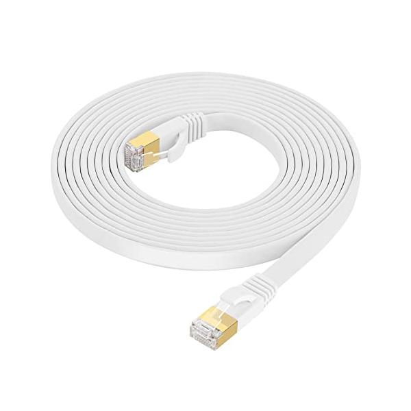 ホワイト/3m/-・Size:3mColor:ホワイト・超高速伝送速度FOSTO Cat 8ネットワークケーブル は、最大40Gbpsのデータ伝送速度と2000MHzの帯域幅をサポートします。cat8はcat 7   cat 6a   ca...