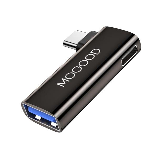 ブラウン/1つ/USB 3.0・パッケージ個数:1・2 in 1 USB C OTGアダプタMOGOOD C型OTG分岐器アダプタには、1*USB C 100W PD充電ポートと1*USB 3.0ポートが含まれています。C型ポートをホストデ...
