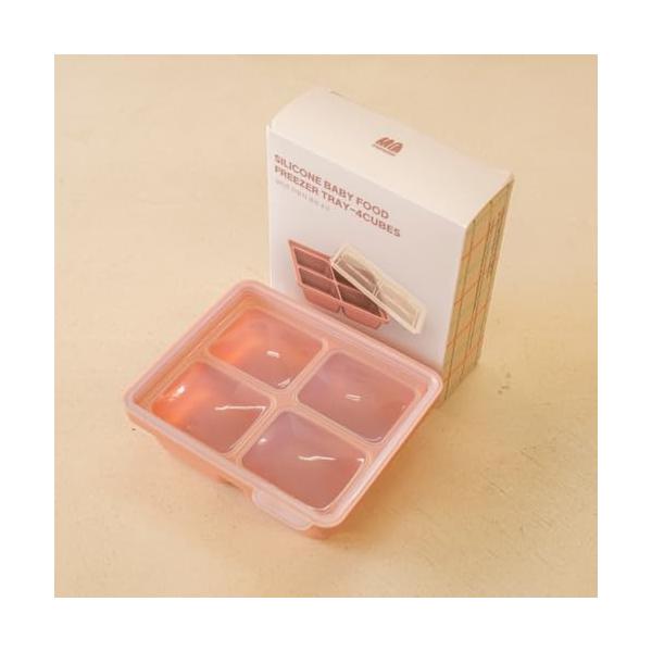 Terracotta Rose 4P/6 Cube/1UC・Color:Terracotta Rose 4P・?? 韓国製シリコン素材頑丈かつ高品質なシリコンを使用し、大切な食材の風味・鮮度を長くキープ。・??? 簡単小分け＆準備柔軟なシリ...