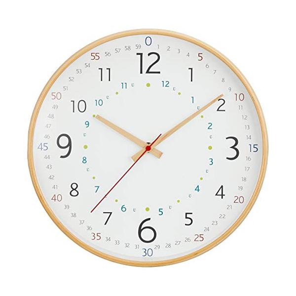 モダン・ナチュラル 径31.5×奥行4.5cm KNB88068・・Color:ナチュラル・●サイズ:径31.5×奥行4.5cm・●設置方法:壁掛両用・※スイープムーブメント(セイコー製ムーブメント使用)・※壁掛用ネジや釘は付属しておりません。