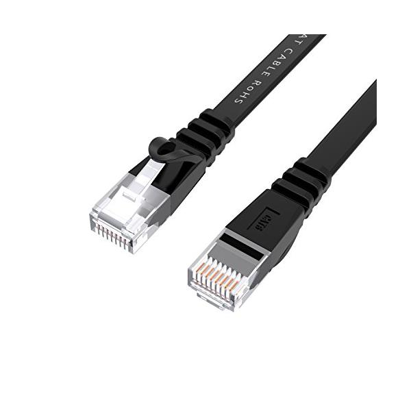 黒/3m/-・Size:3mColor:黒・高速LANケーブル：CAT6イーサネットケーブルは、内蔵100％銅線、4対8芯シールドケーブル、マルチストランド無酸素銅、最小限のノイズ、および少ない干渉をします。最大伝送速度は1000Mbps（...