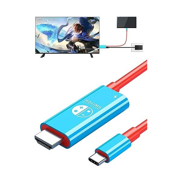 ブルー/2.0M/7S-YISZ-ZI6A・Color:ブルーSize:2.0M・パッケージ個数:1・4K解像度＆1080P@60HZ： Switchドックは最大解像度4K@30Hz（3840x2160P）に対応しており、Nintendo ...