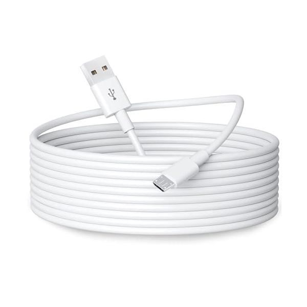 白/3M Micro USB/3M Micro USB・Size:3M Micro USB・電源充電とデータ転送用の USB A から Micro USB への延長ケーブル。コードの長さ: 3 メートル。電源出力: 5V 2.1A。・高品質...