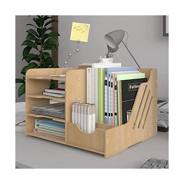 モダンナチュラル/タイプ B/PJP-DFRC-B・Color:ナチュラルSize:タイプ B・パッケージ個数:1・卓上書類ケース書類の分類を明確にし、取り出しやすい多段の仕切りデザインを採用しており、収納力が良いレーターケースです。大きい...