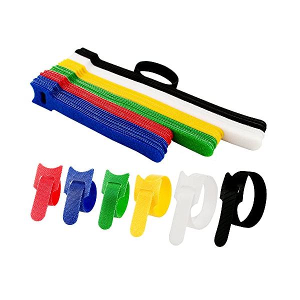 シンプルブラック/-/-・パッケージ個数:1・1、黒、緑、赤、青、黄、白の6色でそれぞれ10個、18CM(7.08in)X1.2CM(0.47in)が20個、15CM(5.9in)X1.2CM(0.47in)が20個、残りの20個が12CM...