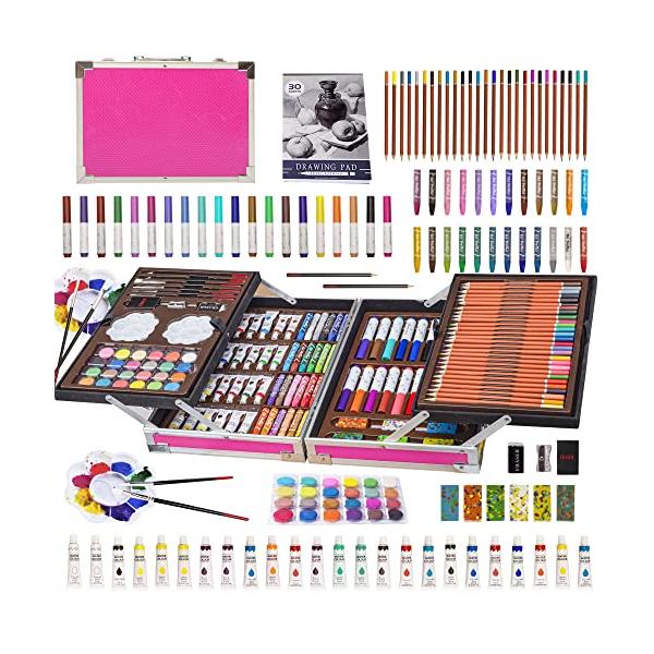 代・ピンク 139 Count (Pack of 1) L137・・Color:ピンク・★5、6、7、8、9、10、11、12才の子供、女の子、男の子への素晴らしいこのぬりえアートセットは、クリエイティブなアートワークを学びたい4歳以上の子...