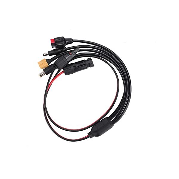 MC4 to 4 ケーブル キット・  SC-4MC4・・Style:MC4 to 4 ケーブル キット・入力と出力：MC-4出力ケーブルには4つの異なるポートがあります: Anderson  XT60、DC7909、DC5.5mm・強力な...