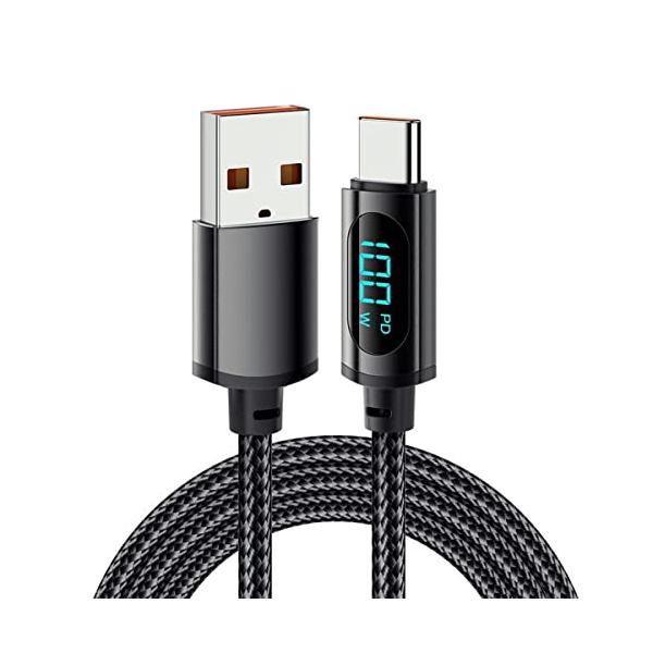 A/-/-・100W超高速電力供給＆高速データ転送7A大電流、PD(PowerDelivery)充電に対応し最高100Wでの急速充電がです。 携帯電話、タ ブレット、ラップトップ、パワーバンクなどでの急速充電。MacBook Pro13 '...