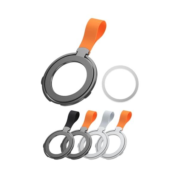 ダークグレー&amp;オレンジ/-/-・Color:ダークグレー&amp;オレンジ・◆進化した次世代スマホリングでより快適な日々を！◆TikTokやYouTubeをもっと快適に楽しみたいのに、スマホが揺れてストレスを感じたことはありませんか...