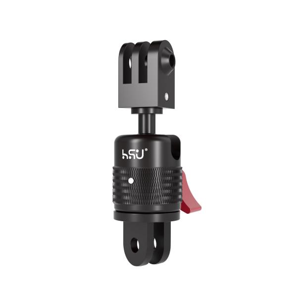 360度回転：このアクションカメラマウントは360度回転で、さまざまな角度からの撮影ができ、あらゆる撮影ニーズに対応できます。・90度垂直スタンド：90度および180度の角度変換をサポートし、多彩な撮影角度を提供します。縦撮りだけでなく、簡...