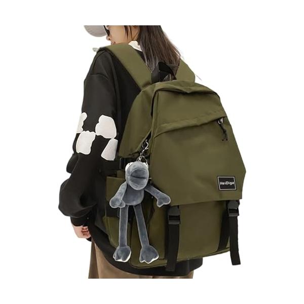 リュックサックバックパック4527-グリーン/-/-・Color:4527-グリーン・仕様??大容量バックパック：長さ：32CM、幅：16CM、高さ：44CM。重さ：0.5KG。15.6インチPC収納。3層式デザイン且つ豊富な収納ポケットが...