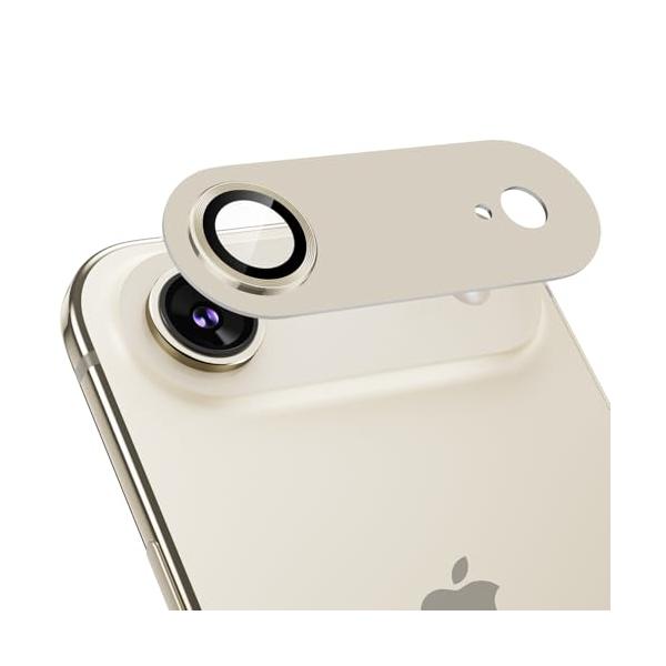 ライトゴールド/iPhone Air用/-・Color:ライトゴールドSize:iPhone Air用・対応機種iPhone Air 専用カメラ保護カバー。四角い台座保護部分:アルミ合金 。///レンズ保護部分:9H強化ガラス・日本旭硝子製...