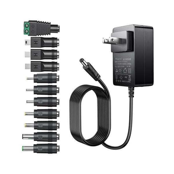 -/12V2A/GFDA5-1202000J・Size:12V2A・[ACからDC12V 2A] ---AC入力: 100V-240V 50Hz/60Hz。 DC出力：12V 2A 24W。 コードの長さ: 1.5M 。 プラグサイズ：5....