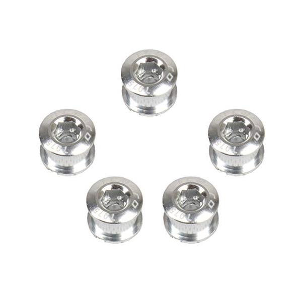 ・シルバー ダブルチェーンボルト ・・Size:ダブルチェーンボルトColor:シルバー・適合ダブルチェーンリング/チェーンホイールを使用・ダブルギア用ボルト：M8*8.5mm。参考重量:1.5g・素材: 7075 T6 CNC合金  高性...