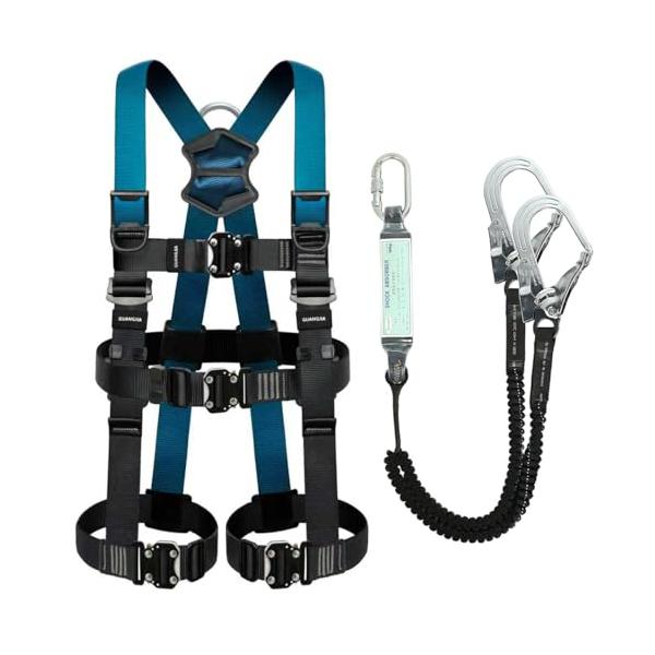 フルボディハーネスダークグリーン/Free Size/フルハーネス安全帯・Color:ダークグリーン・この安全ハーネハーネス：このフルボディスーツは、身長160cm〜200cm、体重100kgまでの方におすすめです。高強度ポリエステル繊維を...