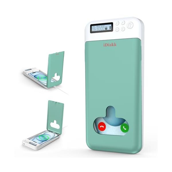 Designグリーン/6.7インチ/LOCKER03-green・Size:6.7インチColor:グリーン・「タイマーロッキングコンテナ」タイムロックボックスの蓋にタイマー式の鍵が付いて、最短1分から最長99時間59分までタイマーをかける...