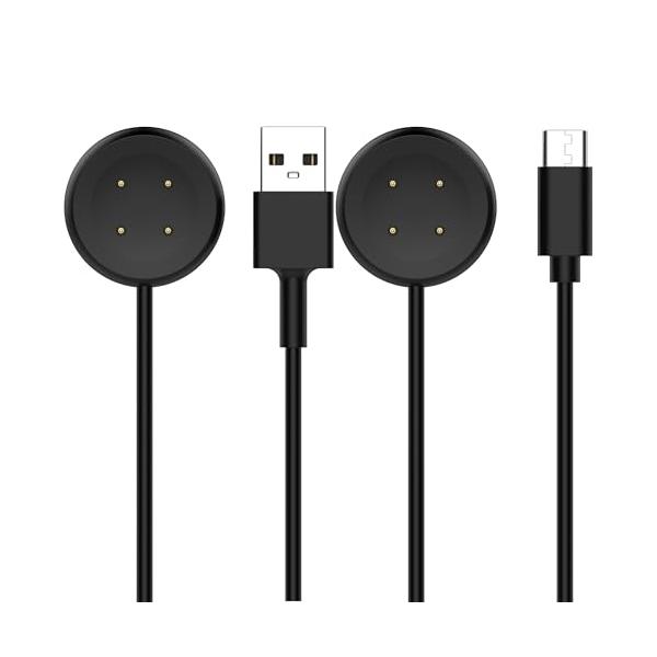 USB+C ブラックx 2/-/-・Color:USB+C ブラックx 2・?互換性：この充電器はGoogle Pixel Watch 3/Google Pixel Watch 2&amp; Fitbit sence2/sence/Vers...