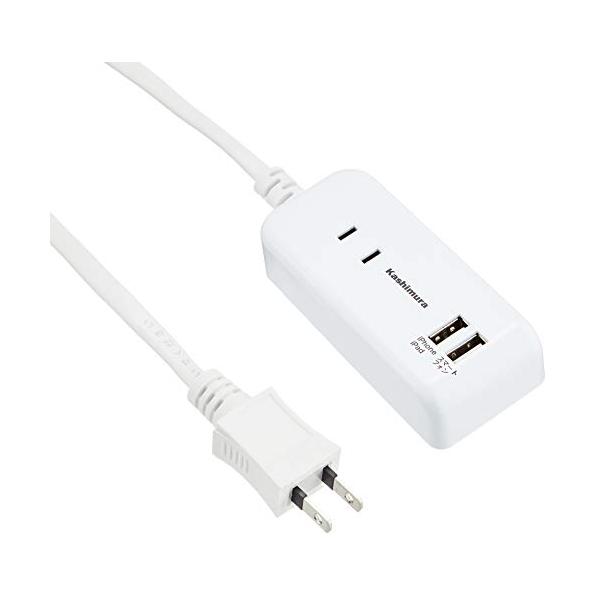 コードタイプ・ホワイト 2USB(2.1A)/2コンセント NTI-174・・Size:2USB(2.1A)/2コンセントStyle:コードタイプ・2口のACコンセントとUSB2ポートで最大4製品の使用が。USB付き電源タップです。コード長...