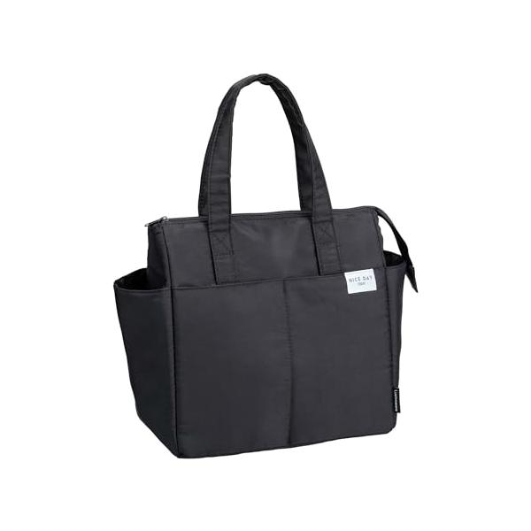 保冷バッグ 4ポケット付黒/7L/LF-579 BK・Size:7L・パッケージ個数:1・オンオフ活躍！毎日使いたい万能デザイン 保冷機能に、充実の4ポケットと自立する底広設計をプラス。シンプルな黒のデザインで、通勤・通学・お買い物など、ど...