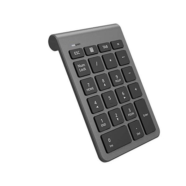 ブラック/-/-・Color:ブラック・パッケージ個数:1・多機能ワイヤレステンキーテンキー bluetooth 既存のキーボードを拡張し、NumLock、ESC、Tab、Deleteなどをサポートする完全22キーテンキーパッドを追加します...