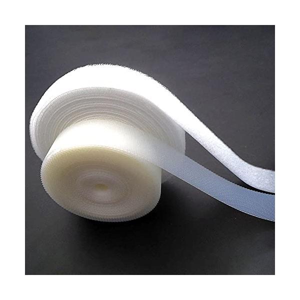 ホワイト/8mm/-・Size:8mmColor:ホワイト・★ ベルクロ 素材 ：プラスチック＆防水ナイロン。ソフトな感触のマジックテープです。カラー：ホワイト。サイズ:長さ約5m、幅約8mm。・★使用方法: 裏ゴムなし、縫いつけタイプです...
