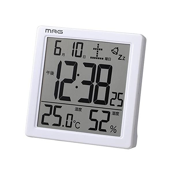 非電波・ホワイト 中型 T-726 WH-Z・・Color:ホワイトSize:中型Style:非電波・本体サイズ:(約)高さ9.5×幅9.3×奥行き5.2cm・本体重量:(約)120g・材質:樹脂・機能:カレンダー表示 (アラーム時刻表示切...