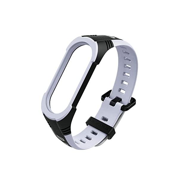 スポーツグレー＋ブラック/Xiaomi Miband7/Miband6/Miband5/-・Color:グレー＋ブラック・?対応機種: Xiaomi Miband7/Xiaomi Miband6/Miband5；カラフルな6色のmi ban...