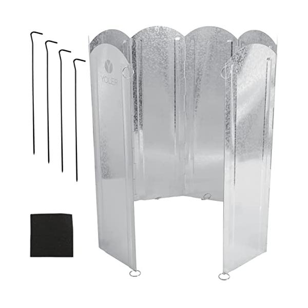 120*50cm(Oリング)120×50cm/Large/YL-LWSL・Color:(Oリング)120×50cm・?風の影響でうまく火力をコントロールできない時、火の粉や煙に困った時、大変役にたつ反射板です、強風に心配することはなく調理す...