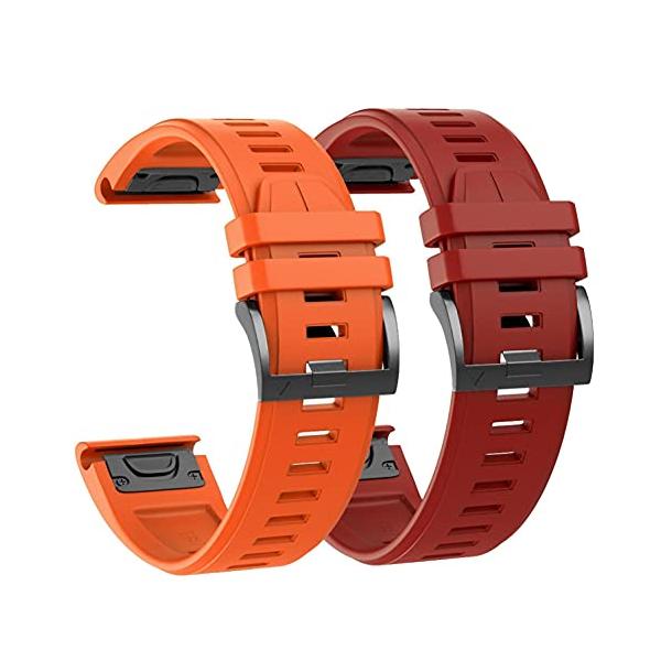 赤とオレンジ/-/-・耐久素材肌にやさしく、アレルギーを起こさないシリコン製で、とても柔らかく、快適で耐久性に優れ、優れた装着感を実現します。・通気性のあるデザイン通常のシリコンスポーツバンドは通気性が非常に悪いです。汗をかいて長時間着用す...