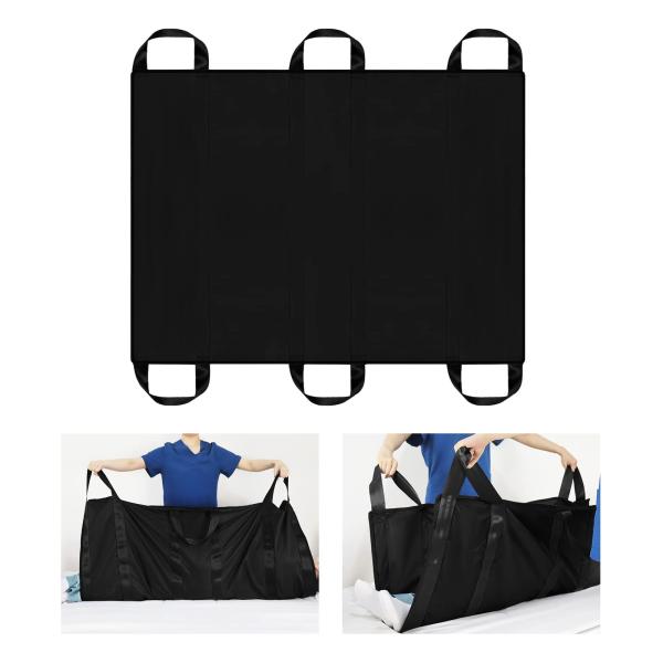 ・黒 100*120cm YCD003・・Color:黒Size:100*120cm・サイズ： 100*120cm、ブラック 、 耐荷重 100kg・時間と労力の節約：移乗シートは、介護者が患者を簡単に移動させるのに役立ち、患者の寝返り、体...
