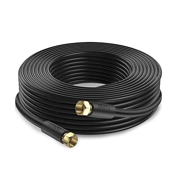 ブラック/20m/PNTZ-75FT-B・Size:20m・従来の放送に加え、3224MHzの4K/8K放送にも対応のTV接続用アンテナケーブルです。・電波のシールド性に優れた金メッキプラグを採用し、耐久性に優れ、劣化の少ないS-5C-FB...
