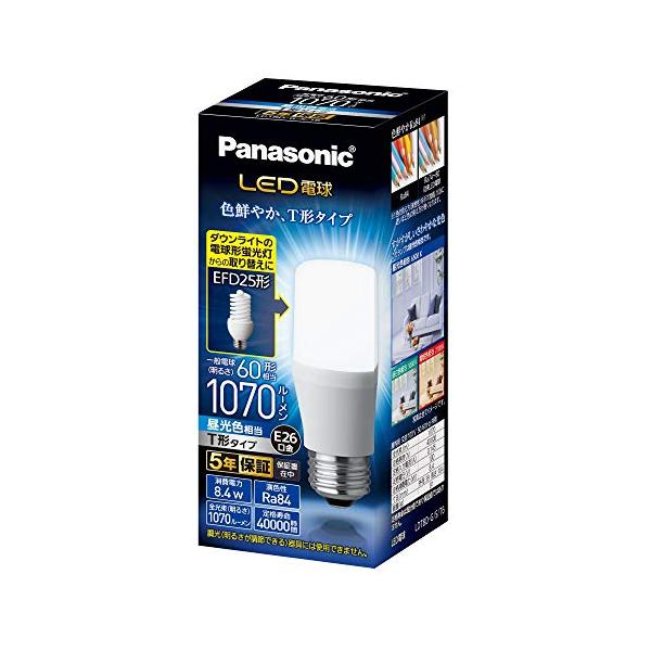 単品・昼光色  LDT8DGST6・・Color:昼光色PatternName:1070ルーメン・本体サイズ:外径39mm×長さ104mm・定格消費電力:8.4W・口金:E26・パルックボールプレミア(D形)同等サイズ(外径39mm/長さ1...