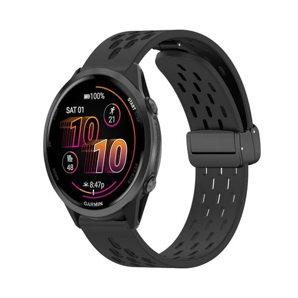 ブラック/22mm/-・Color:ブラックSize:22mm・「対応機種」バンドはGarmin Venu 4 45mm/Garmin Venu 3 45mm/Garmin Venu 2/Garmin Forerunner 570 47mm...