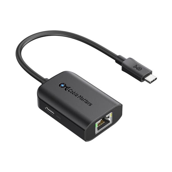 USB-C 1Gbps + 100W PDブラック/1000Mbps/201353-BLK・Style:USB-C 1Gbps + 100W PD・パッケージ個数:1・ご注意:任天堂スイッチに非対応‐プラグ＆プレイUSB LAN 変換 アダ...